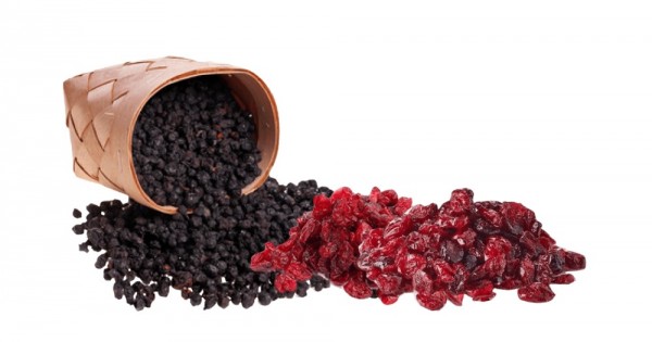 Mix merisoare confiate si stafide de Corint deshidratate 500g