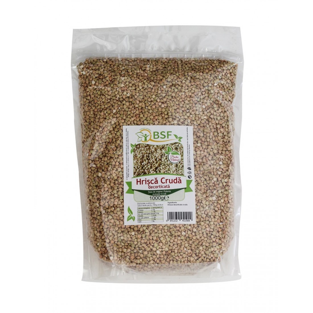 Hrisca cruda ( verde ) 1 kg