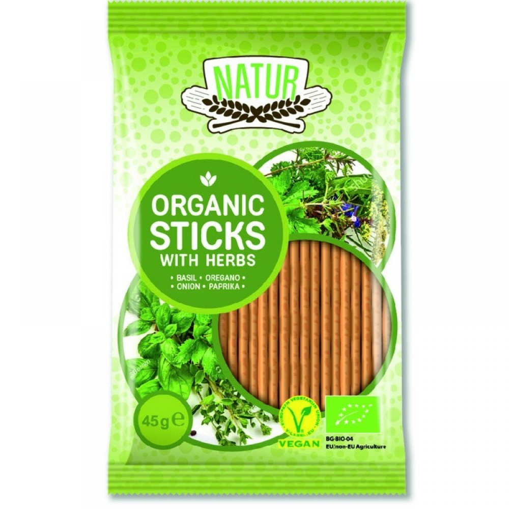 Bio Sticksuri din alac cu ierburi 45g Natur